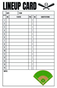 Free Lineup Card Templates